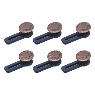 Silicone Button Extenders, 6pcs - Jeans Waist for Men and Women(Dark ...