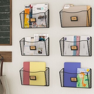Wall35 Felic Chicken Wire Basket for Hanging File Folders, Magazine ...
