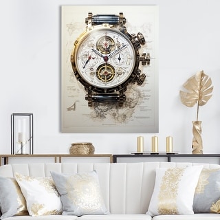 Designart "Luxury " Watches Wall Art - Bed Bath & Beyond - 40007240