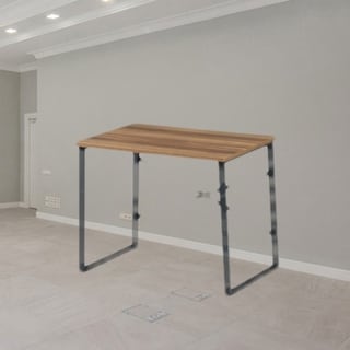 Modern Small Writing and Computer Desk with Sturdy Metal Frame and ...