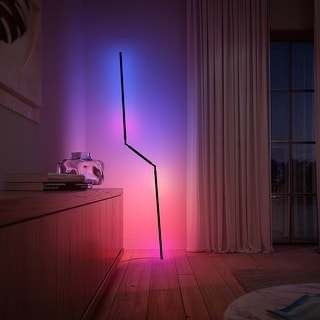 Modern Lightning Color Changing Floor Lamp - Bed Bath & Beyond - 36718763