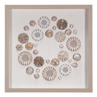 HUJI Assorted Natural Shells Shadow Box Wall Decor Wall Art - Bed Bath ...