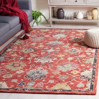 SAFAVIEH Handmade Blossom Argenide Floral Wool Rug - Bed Bath & Beyond ...