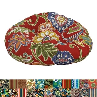 18-inch Round Indoor/Outdoor Footstool Cushion (Cushion Only) - 18 x 18 ...