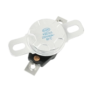 250VAC 40A 85C Normal Close Temperature Controller Bimetal Thermostat ...