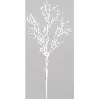 Brown/Clear - Plastic Iced Branch Pick 11" - Bed Bath & Beyond - 20334805