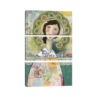iCanvas "Hello Faith Hello Courage" by Kelly Rae Roberts 3-Piece Canvas ...