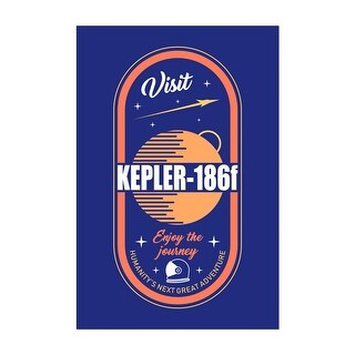 Visit Kepler Digital Fantasy Retro Space Astronomy Art Print/Poster ...