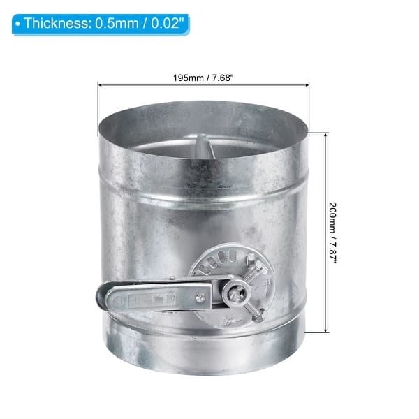 HVAC Duct Manual Volume Damper, Metal Airflow Backdraft Damper Control ...