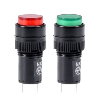 Indicator Lights AC 220V, NXD-212 Neon, Flush Panel Mount 12mm, 15Pcs ...