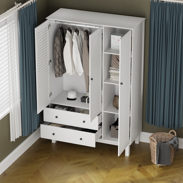Wardrobe Armoire Closet by Timechee 48 W x 71 H x 20.2 D Storage On Sale Bed Bath Beyond 36262198