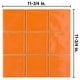Merola Tile Twist Square Orange Sunset 11-3/4" x 11-3/4" Ceramic Wall ...