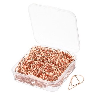 150 Pieces Paper Clip Drop-Shaped with Box 1 Inch for Office Home - Bed ...