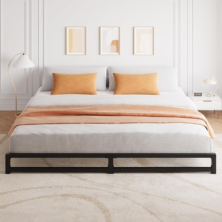 6 Inch King Size Metal Platform Bed Frame - Bed Bath & Beyond - 40322233