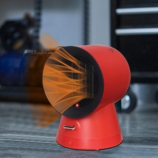 Red Portable Indoor Heat-Cold Air Cooler for Office, Study Room, Living ...