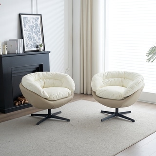 Smooth 360° Rotation, Swivel Accent Chair Armchair, Round Barrel Chairs ...