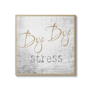 Stupell Bye Stress Rustic Distressed Birch Pattern Border Canvas Wall ...