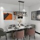 5 Light Kitchen Island Rectangle Linear Pendant Lighting - Bed Bath ...