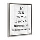 Stupell Bathroom Seeing Eye Chart Pee In the Bowl Phrase Floater Frame ...