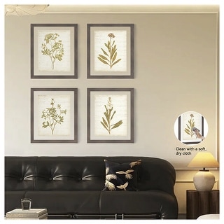 Dyani Botanical Wall Art - Set of 4 - Bed Bath & Beyond - 20908998