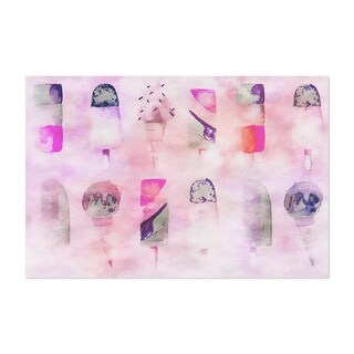 Pastel Popsicle Painting Coastal Food Drink Pastels Art Print/Poster ...