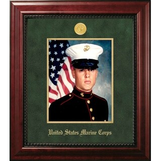 Patriot Frames Marine 8x10 Portrait Executive Frame with Gold Medallion ...