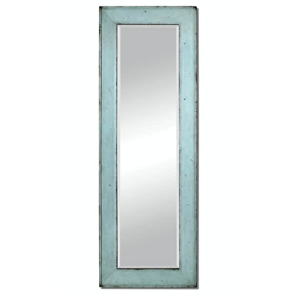light blue rectangle mirror