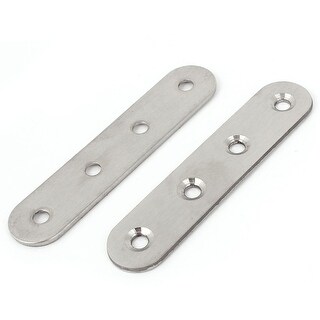 2pcs Flat Repair Mending Fixing Plate Brackets Support 89mm Long ...