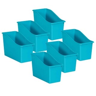 Teacher Created Resources Teal Plastic Book Bin, Pack of 6 - Bed Bath ...
