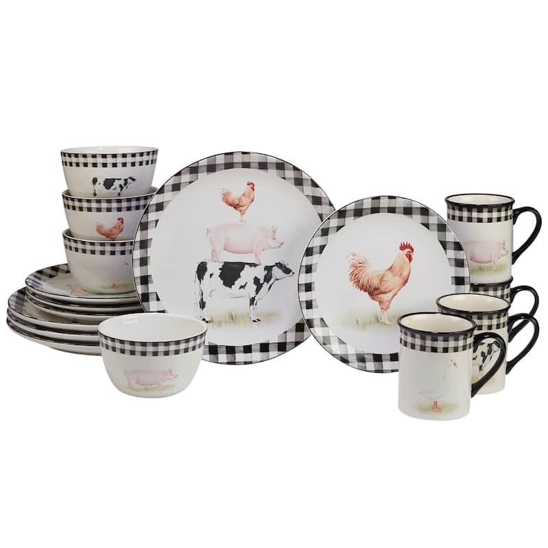 Certified International Bee Sweet 16-piece Dinnerware Set (Service for ...