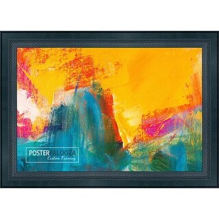 11x8.5 Traditional Black Complete Wood Picture or Document Frame with ...