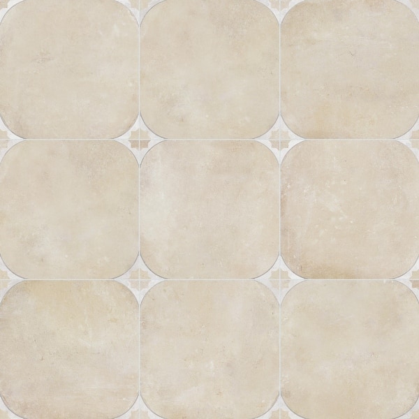Merola Tile Tetuan Arena 17-3/8" x 17-3/8" Porcelain Floor and Wall ...