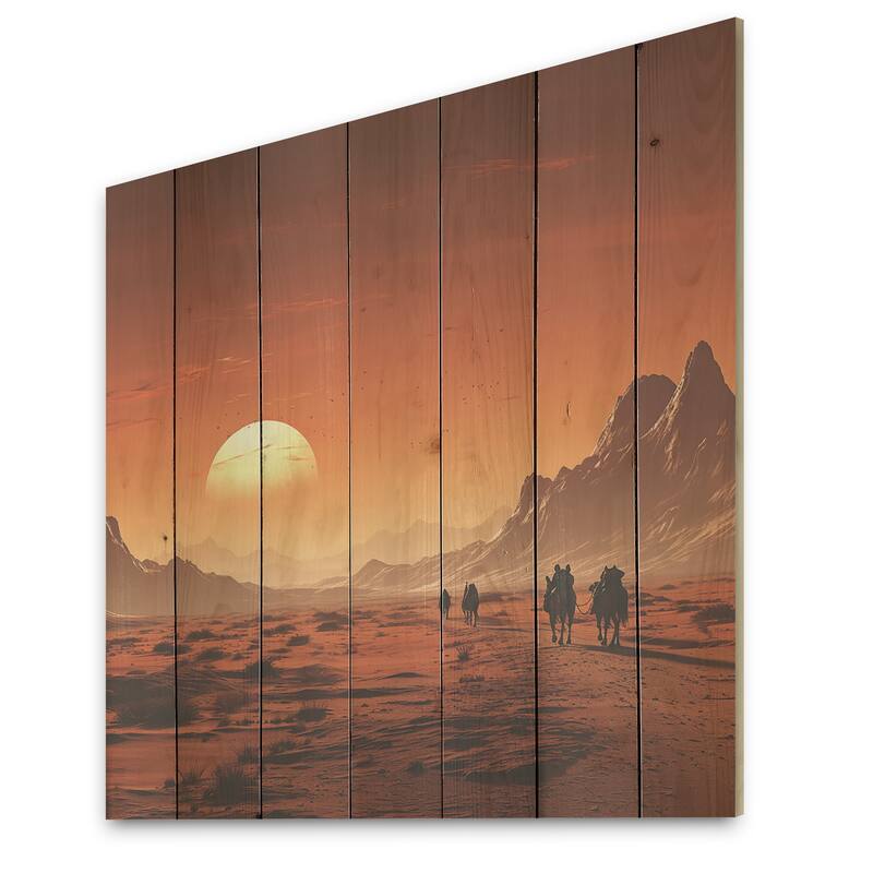 DESIGN ART "African Tribes Sahara Caravan" African Tribes Wood Wall ...
