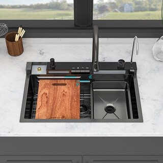 30" Drop-In 16 Gauge Single Bowl Stainless Steel Kitchen Sink - 30'' x ...