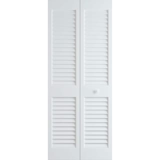 Frameport Plantation 32 Inch by 80 Inch Louver/Louver Interior Bifold ...