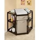 Diaper Corner Baby Changing Table with Hamper and Basket - Bed Bath ...
