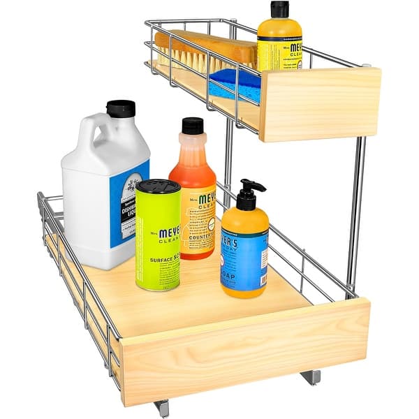 Sliding Pull Out Shelf for Inside Kitchen Cabinet or Under Sink - Bed ...