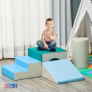 4 Piece Foam Play Set Crawling & Sliding Set for Toddlers - Bed Bath ...