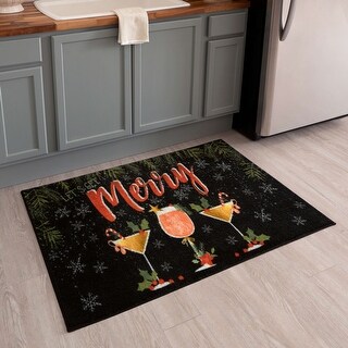 Mohawk Home Lets Get Merry Holiday Accent Kitchen Mat - Bed Bath ...