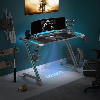EUREKA ERGONOMIC & Call of Duty 45" Z1S Computer Desk RBG Home Office ...