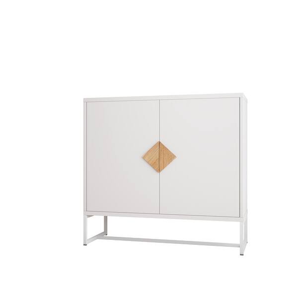 Square Shape Solid Wood Sideboard - Bed Bath & Beyond - 36400898
