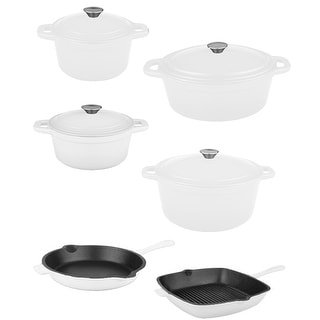 BergHOFF Neo 10pc Cast Iron Cookware Set, White - Bed Bath & Beyond - 37571495
