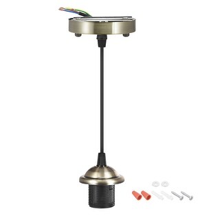 Pendant Light Kit Hanging Lamp Socket E26/E27 with 0.8M Cord Bronze ...