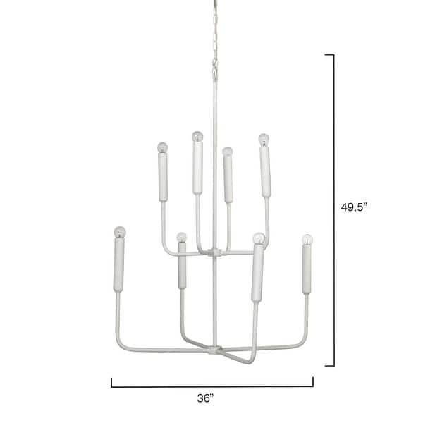 Jamie Young Mercer Two-Tier Gesso Chandelier - Bed Bath & Beyond - 40495890