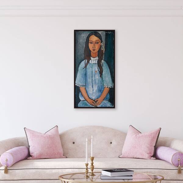 Alice by Amedeo Modigliani Giclee Print Oil Painting Cherry Brown Frame ...