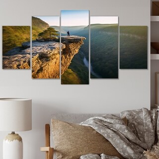 Designart "Arkansas Whitaker Point I" Landscapes Metal Wall Art Set ...