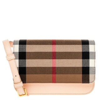Burberry Madison Check and Leather Crossbody Bag - Bed Bath & Beyond ...