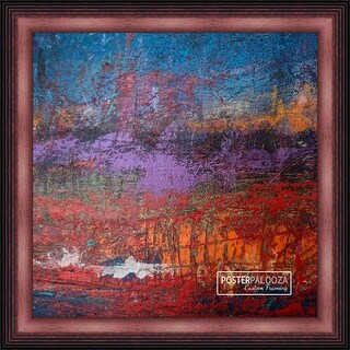 30x30 Contemporary Cherry Complete Wood Square Picture Frame with UV ...