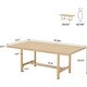 Kitchen Dining Table Wood, 63 Inches Rectangular Dining Room Table for ...