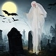 8.3 ft Halloween Haunted Angel with Lighted Eyes and Animated Wings for ...